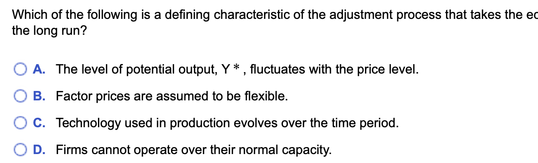 Solved Which of the following is a defining characteristic | Chegg.com