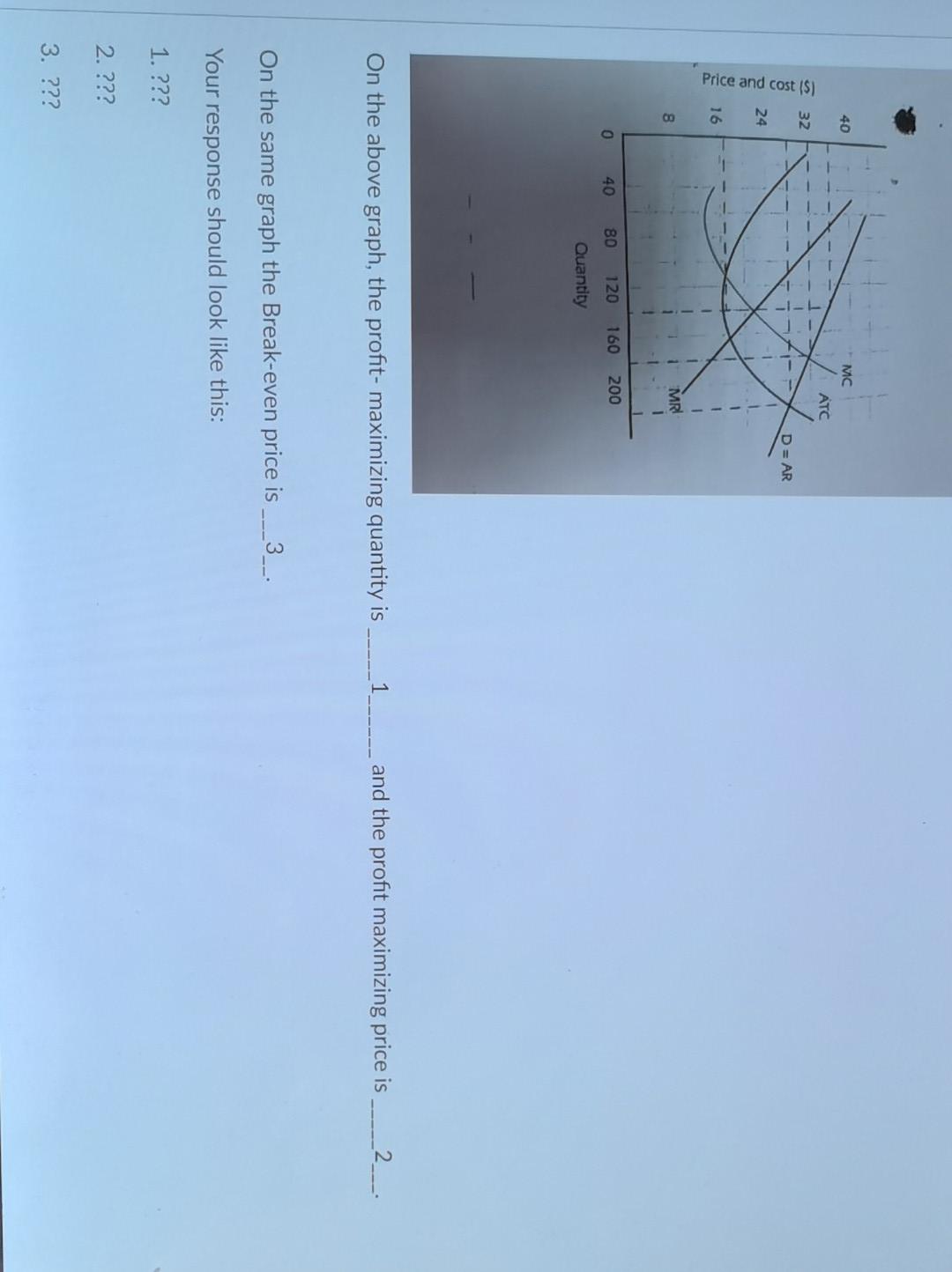 Solved On the above graph, the profit-maximizing quantity is | Chegg.com