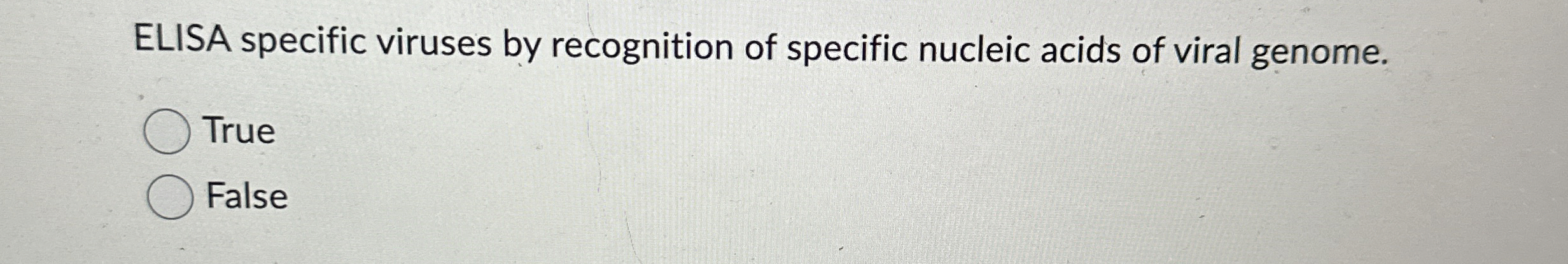 Solved ELISA specific viruses by recognition of specific | Chegg.com