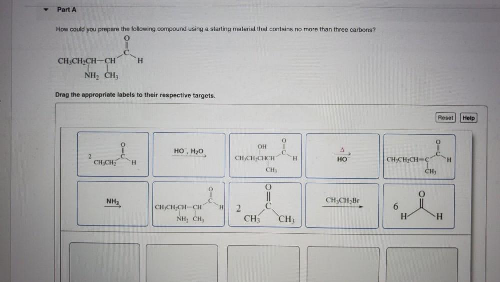 Solved Part A How could you prepare the following compound | Chegg.com