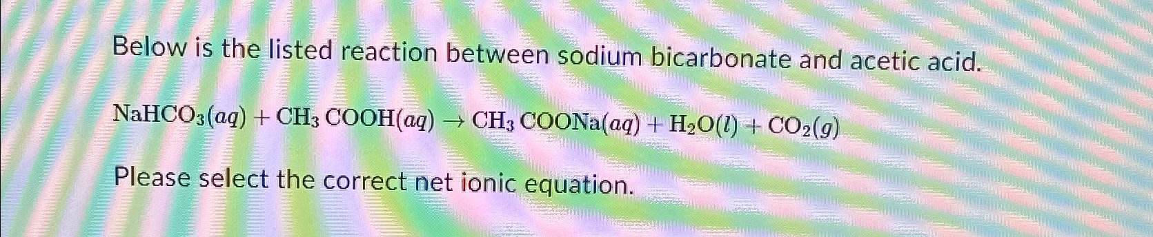 Solved Below is the listed reaction between sodium | Chegg.com