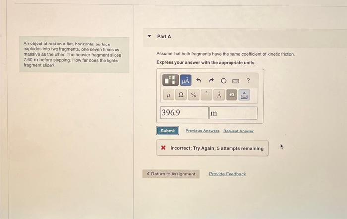 An object at rest on a flat, horizontal surface | Chegg.com