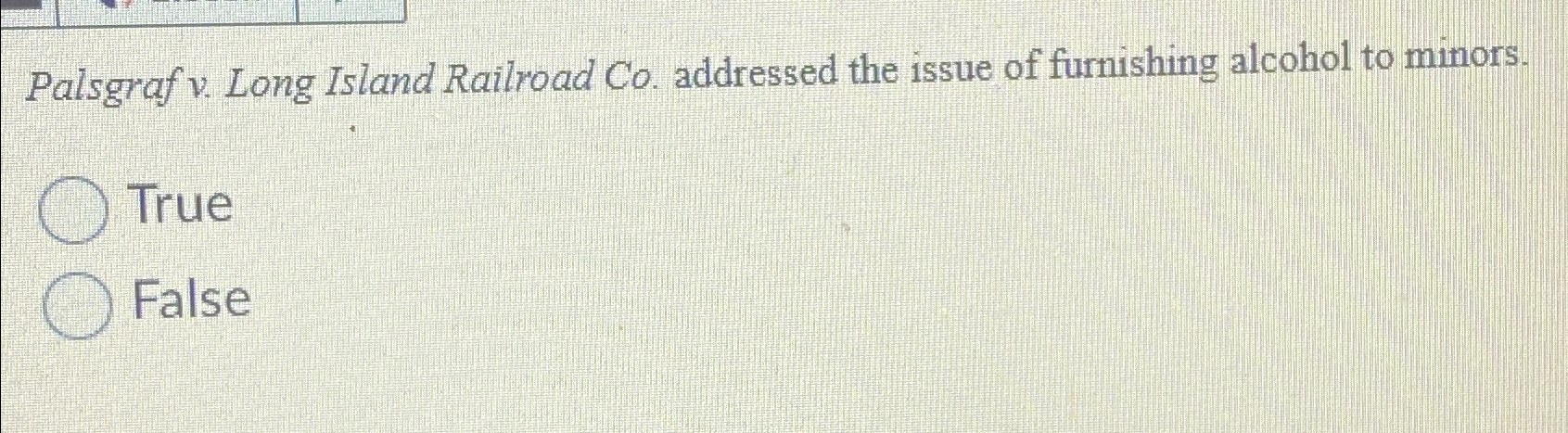 Solved Palsgraf v. ﻿Long Island Railroad Co. ﻿addressed the | Chegg.com