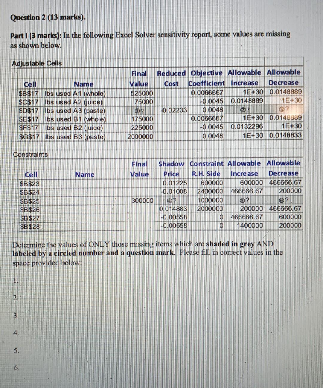 Solved Question 2 (13 marks). Part 1 (3 marks): In the | Chegg.com Solved Question 2 (13 marks). Part 1 (3 marks): In the | Chegg.com