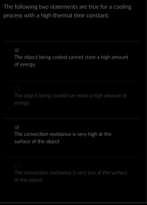 Solved The following two statements are true for a cooling | Chegg.com