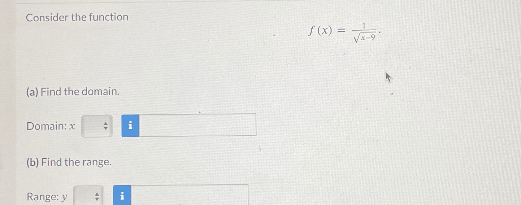 Solved Consider The Functionf X 1x 92 A ﻿find The
