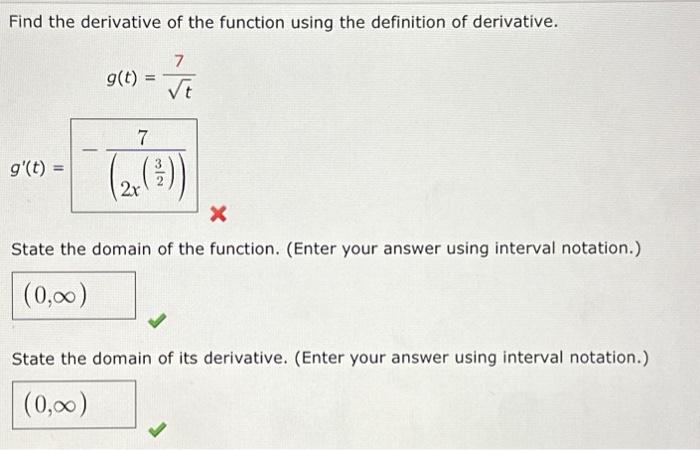 Solved Find the derivative of the function using the | Chegg.com