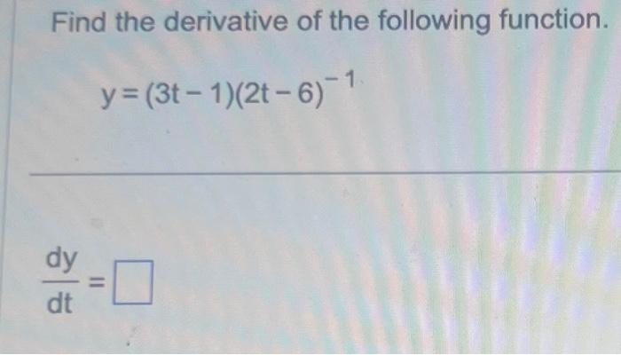 Solved Use the Quotient Rule to find g′(1) given that | Chegg.com