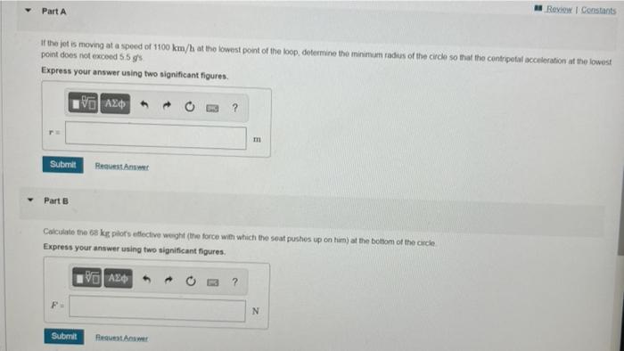 Solved A jet pilot takes his aircraft in a vertical loop. As | Chegg.com