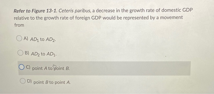 Refer to Figure 13-1. Ceteris paribus, a decrease in | Chegg.com