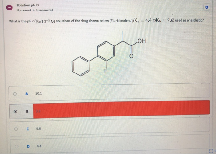 Solved Solution pHD Homework. Unanswered What is the pH of | Chegg.com