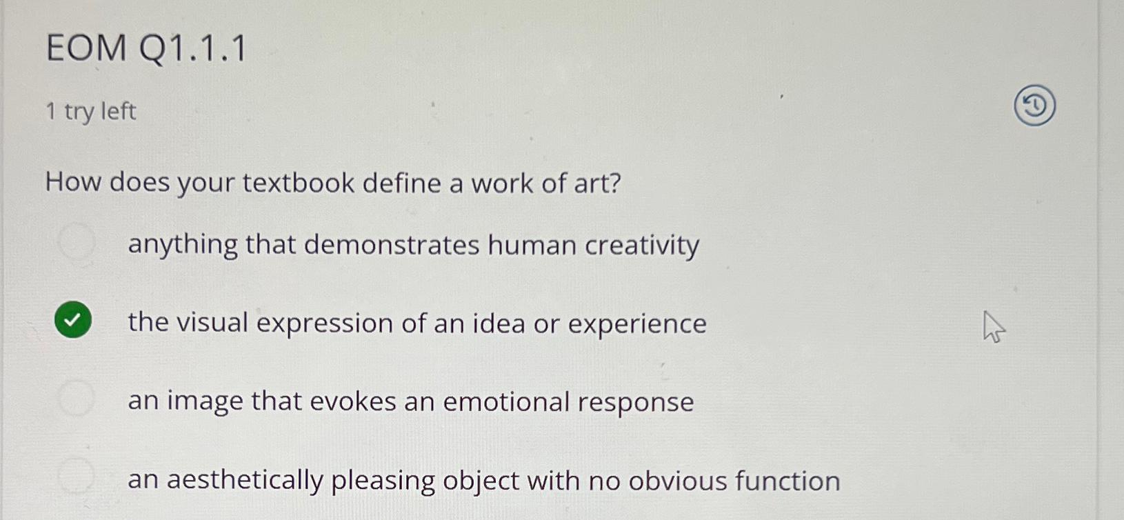 Solved EOM Q1.1.11 ﻿try leftHow does your textbook define a | Chegg.com