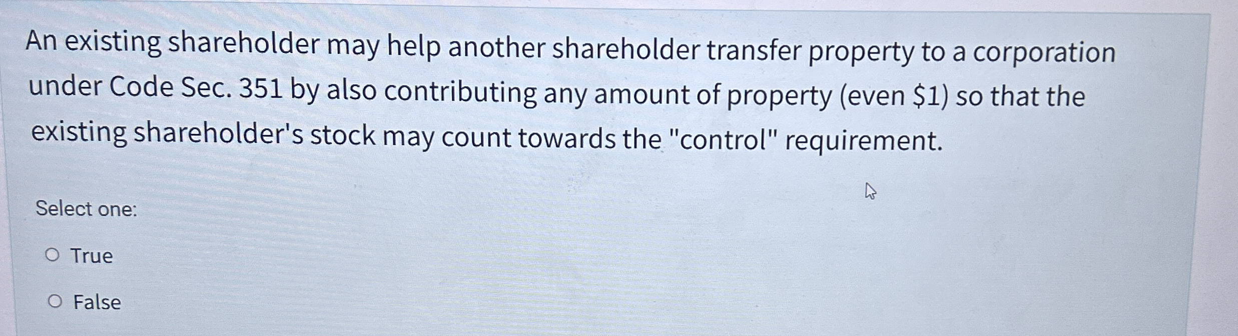 Solved An existing shareholder may help another shareholder | Chegg.com