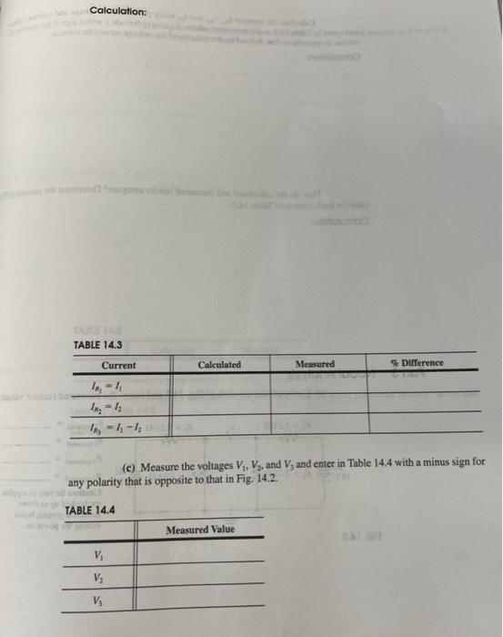 Solved (c) Measure the voltages V1,V2, and V3 and enter in | Chegg.com
