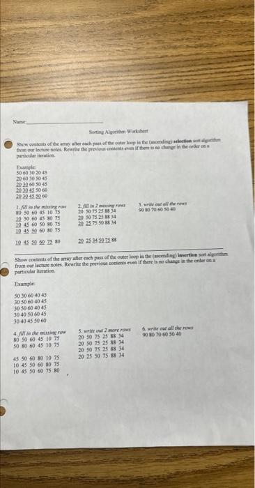 Solved particular iteration. Example: 5060302045 2060305045 | Chegg.com
