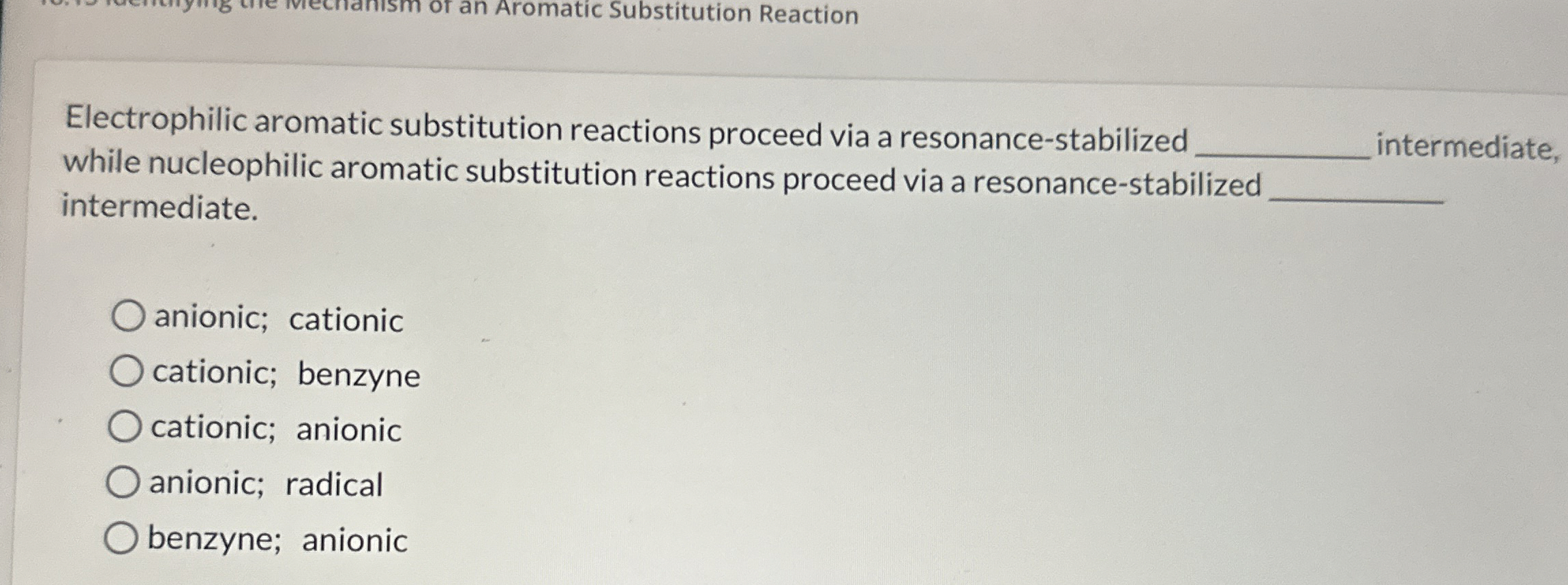 Solved Electrophilic aromatic substitution reactions proceed | Chegg.com