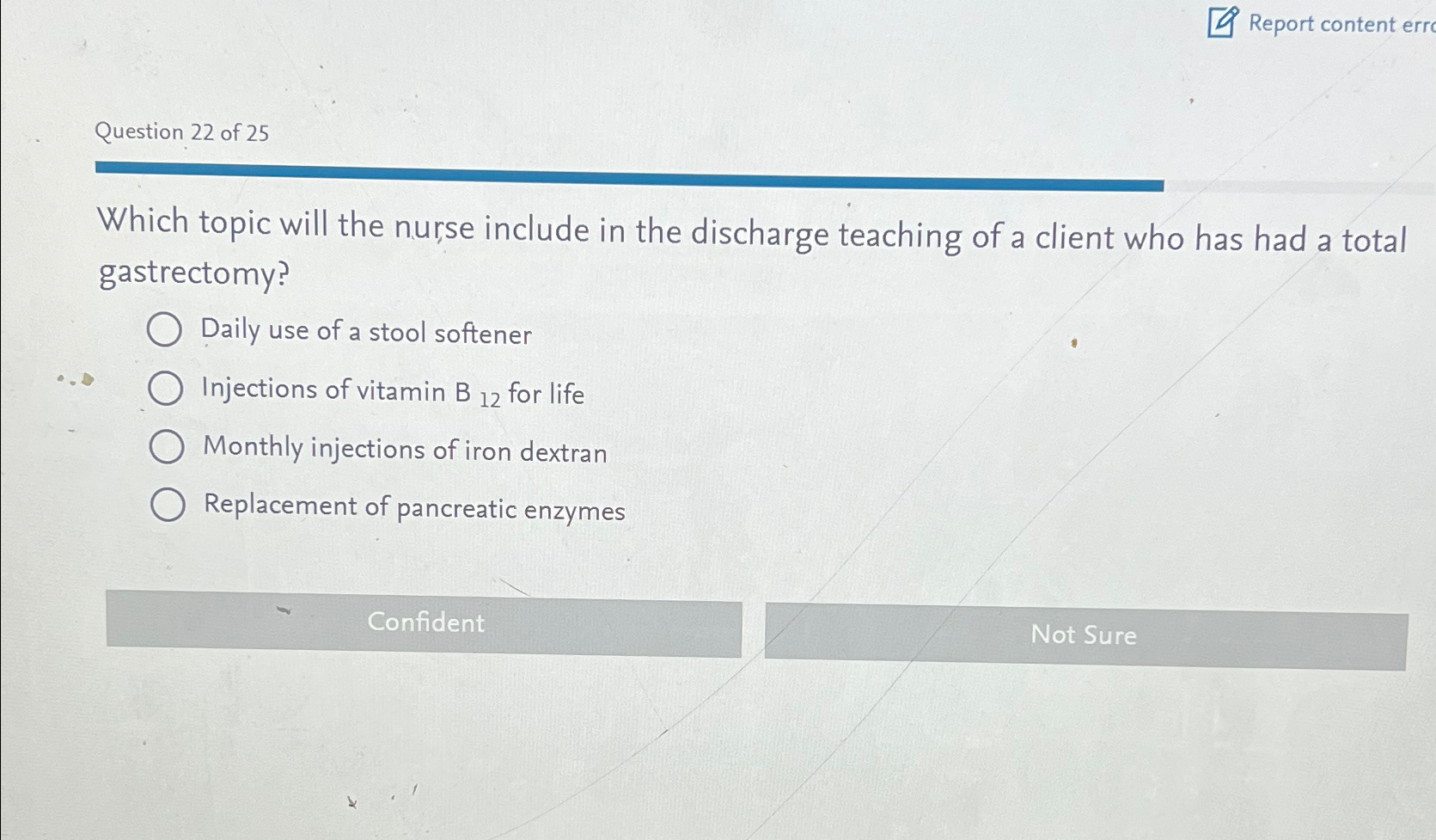 Solved Report contentQuestion 22 ﻿of 25Which topic will the | Chegg.com