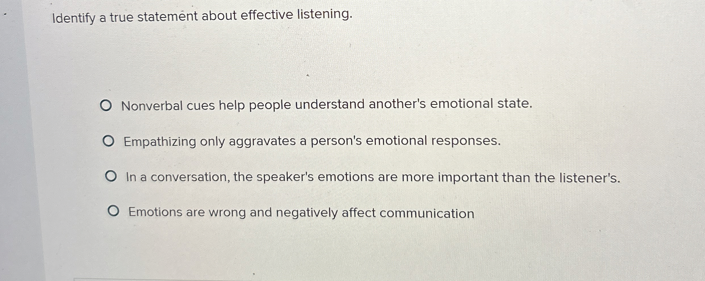 Solved Identify a true statement about effective | Chegg.com