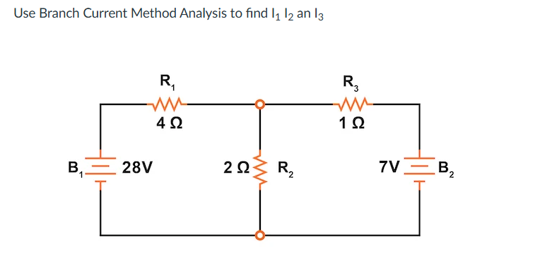 Solved Use Branch Current Method Analysis to ﻿find | Chegg.com