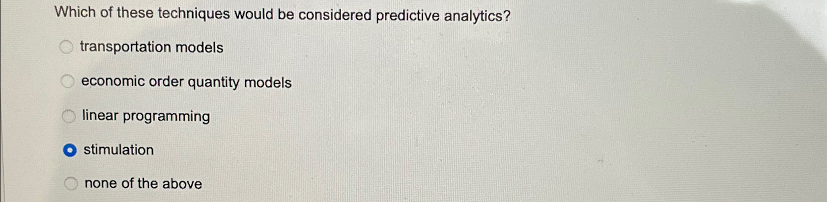 Solved Which of these techniques would be considered | Chegg.com