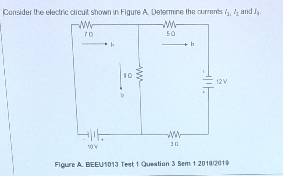 [Solved]: Consider the electric circuit shown in Figure
