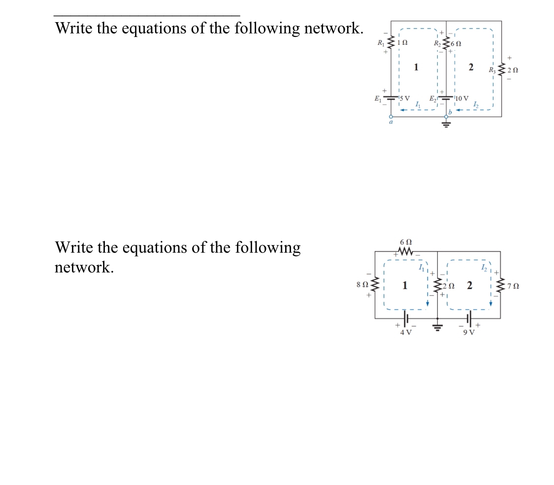 Solved Write the equations of the following. | Chegg.com