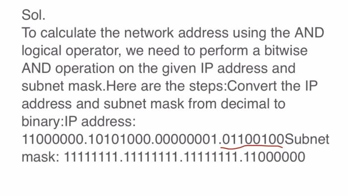 Solved why is 01100100 = 100isnt binary the actu form = | Chegg.com
