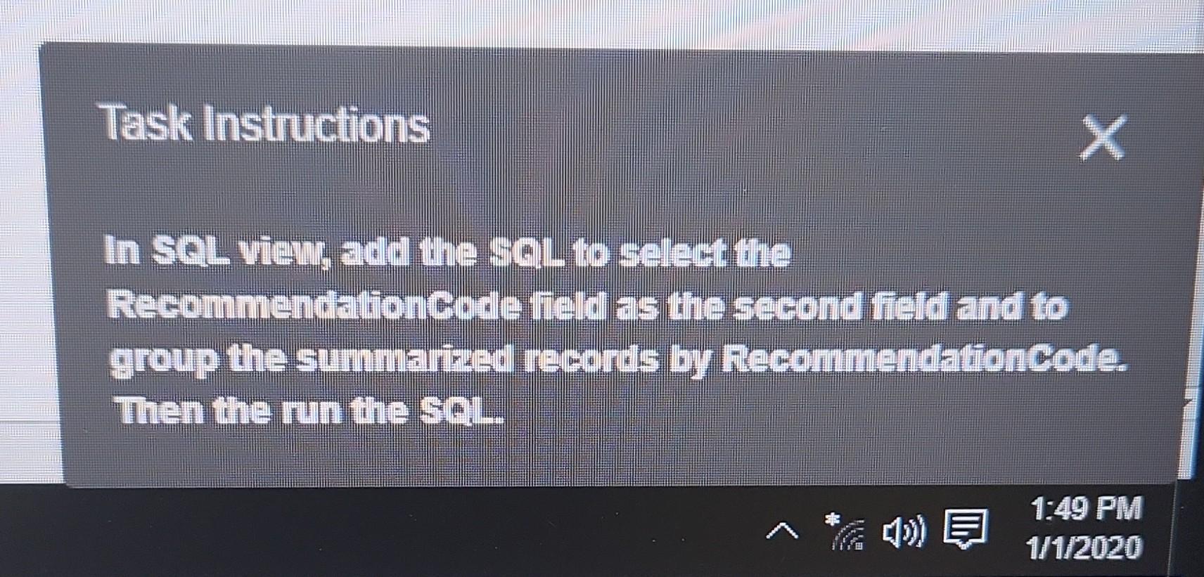 Solved Task Instructions In SeL view, add the SeL to select | Chegg.com