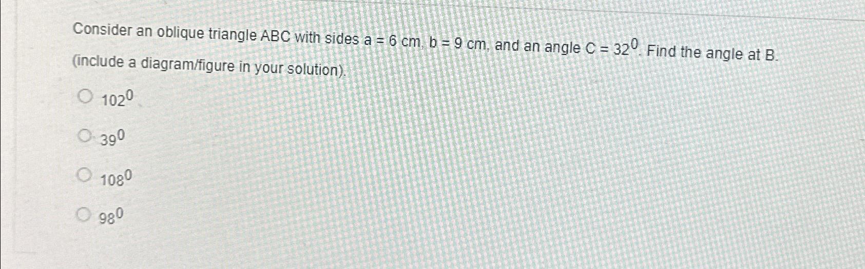 Solved Consider an oblique triangle ABC with sides | Chegg.com
