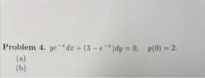 Solved A Identify 1 Type Of A Given De Or Ivp As Seperable