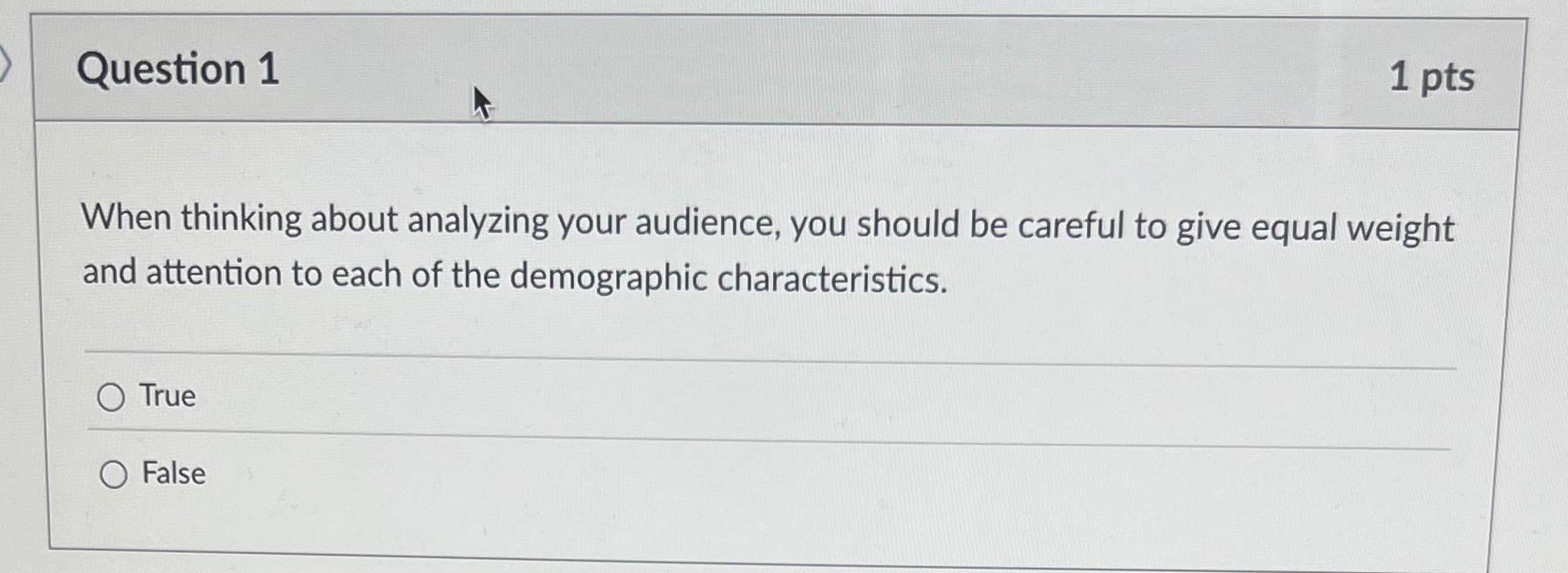 Solved Question 11 ﻿ptsWhen thinking about analyzing your | Chegg.com