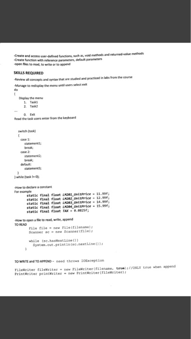 Create and access user-defined functions, such as | Chegg.com
