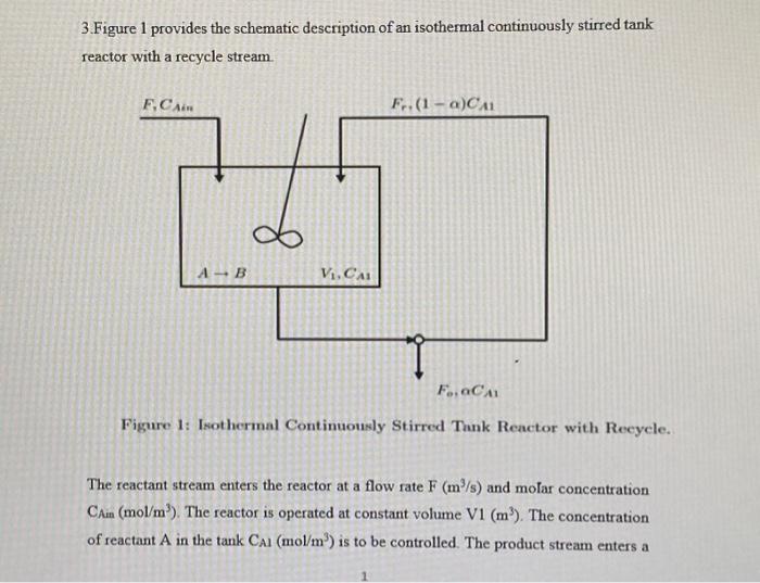 Solved 3. Figure 1 provides the schematic description of an | Chegg.com