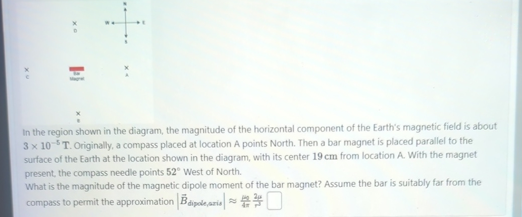 Solved In the region shown in the diagram, the magnitude of | Chegg.com