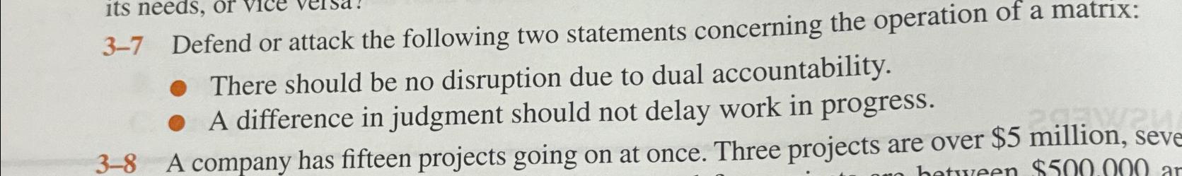 Solved 3-7 ﻿Defend or attack the following two statements | Chegg.com