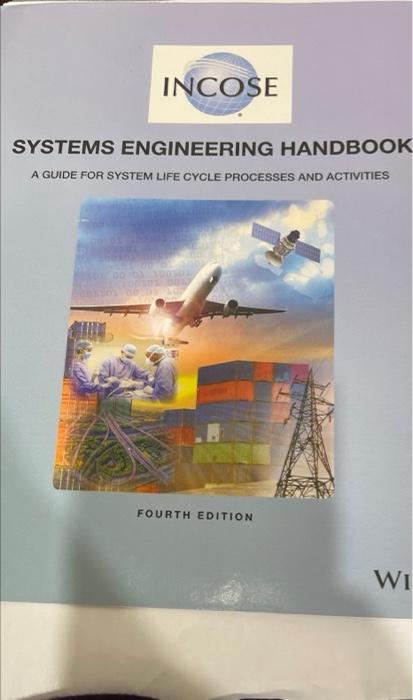 Solved INCOSE SYSTEMS ENGINEERING HANDBOOK A GUIDE FOR | Chegg.com