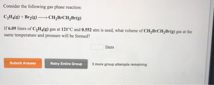 Solved Consider the following gas phase reaction: C2H4(g) + | Chegg.com
