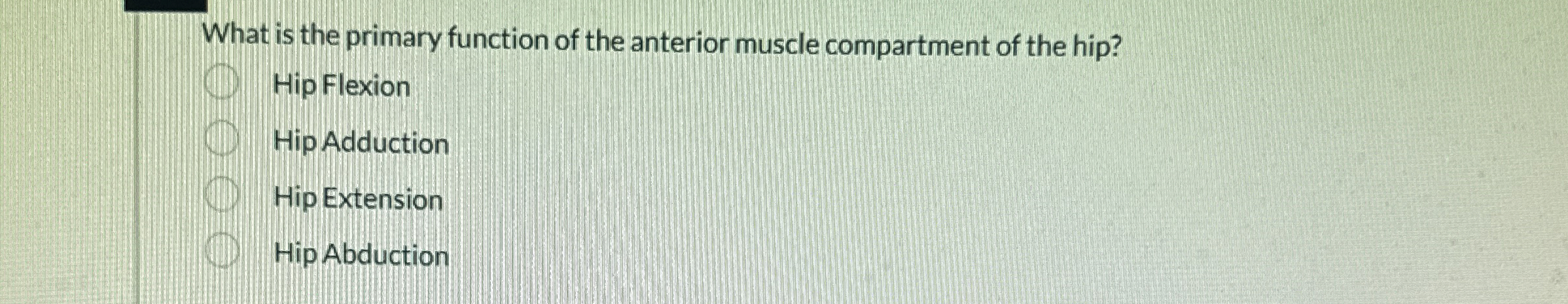 Solved What is the primary function of the anterior muscle | Chegg.com