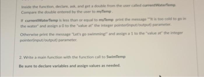 Solved This question has 2 parts: a function definition and | Chegg.com