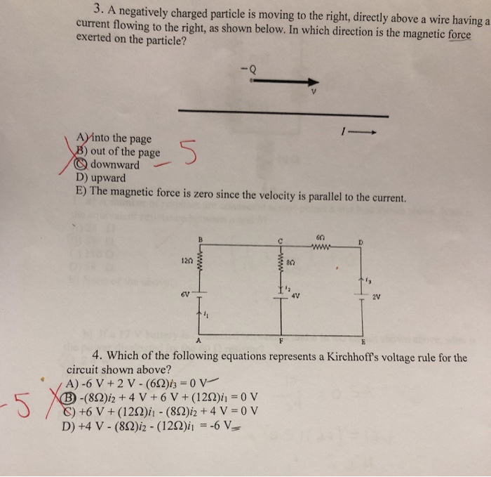 Solved 3. A negatively charged particle is moving to the | Chegg.com