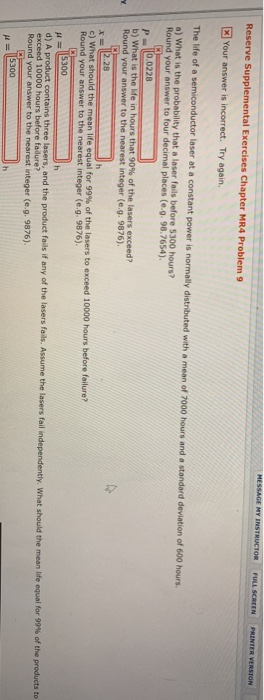 Solved MESSAGE MY INSTRUCTOR FULL SCREEN PRINTER VERSION | Chegg.com