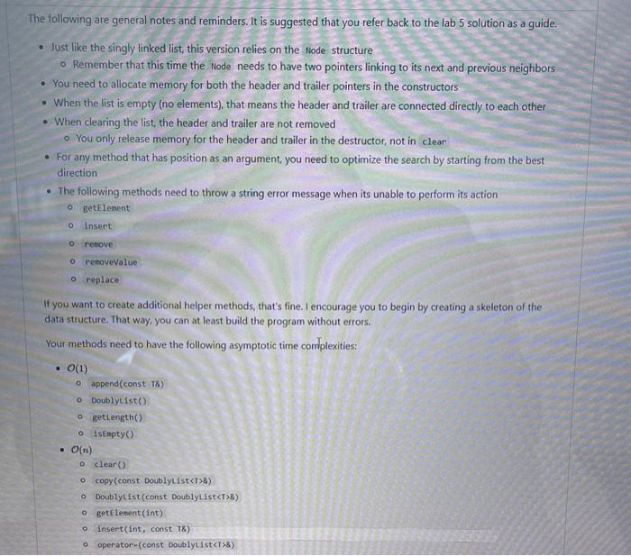 Solved This class will represent the data structure. Since | Chegg.com