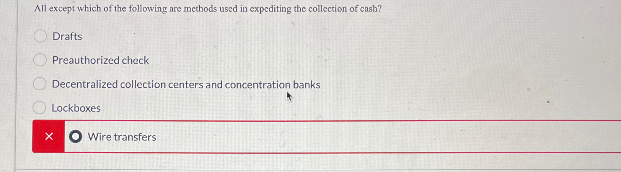 All except which of the following are methods used in | Chegg.com