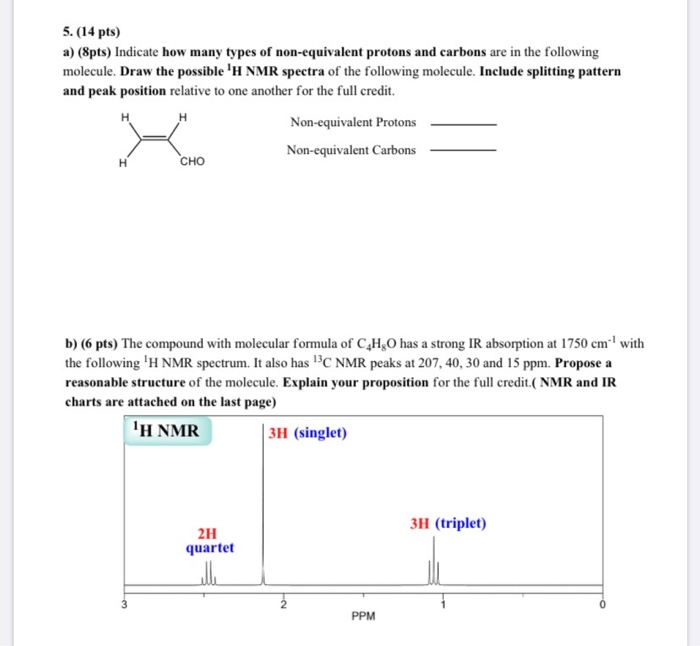 Solved 5. (14 pts) a) (8pts) Indicate how many types of | Chegg.com