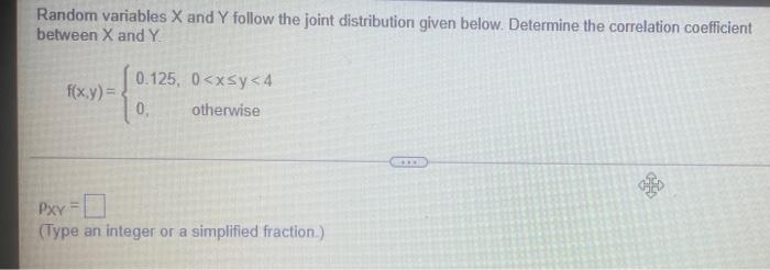 Solved Random variables X and Y follow the joint | Chegg.com