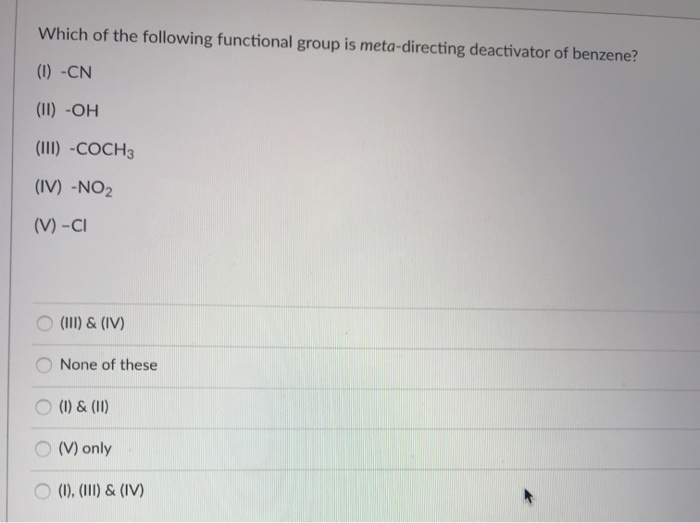 Solved Which of the following functional group is | Chegg.com