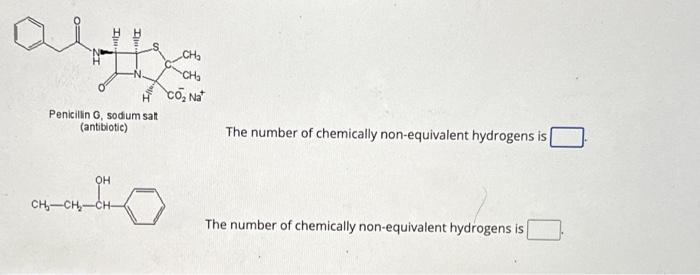 Solved W many kinds of chemically non-equivalent hydrogens | Chegg.com