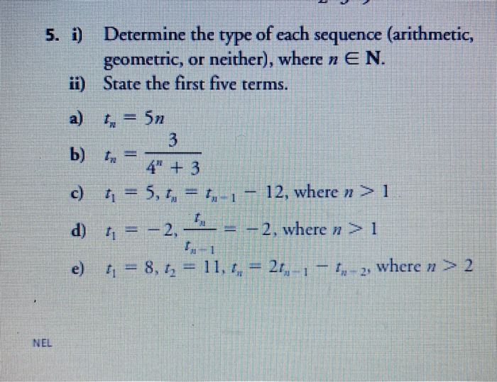 Solved 2. Determine the recursive formula and the general | Chegg.com