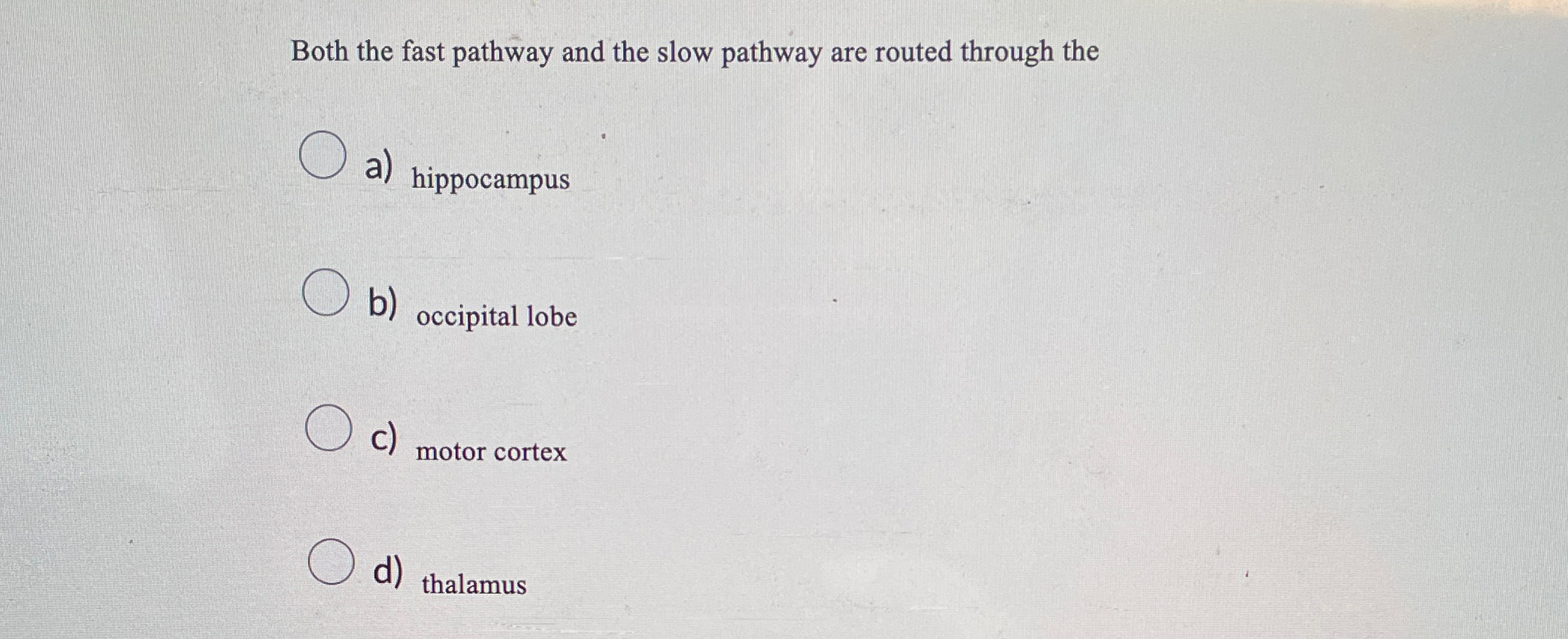 Solved Both the fast pathway and the slow pathway are routed | Chegg.com
