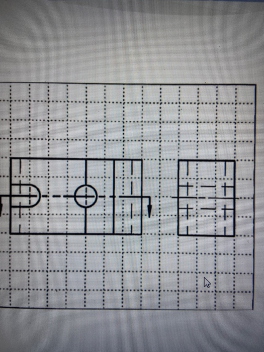 Solved Given the incomplete multiview, draw the missing top | Chegg.com